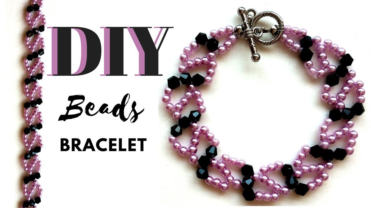 Learn beading. Beads bracelet making. Beginners beading tutorial - YouTube