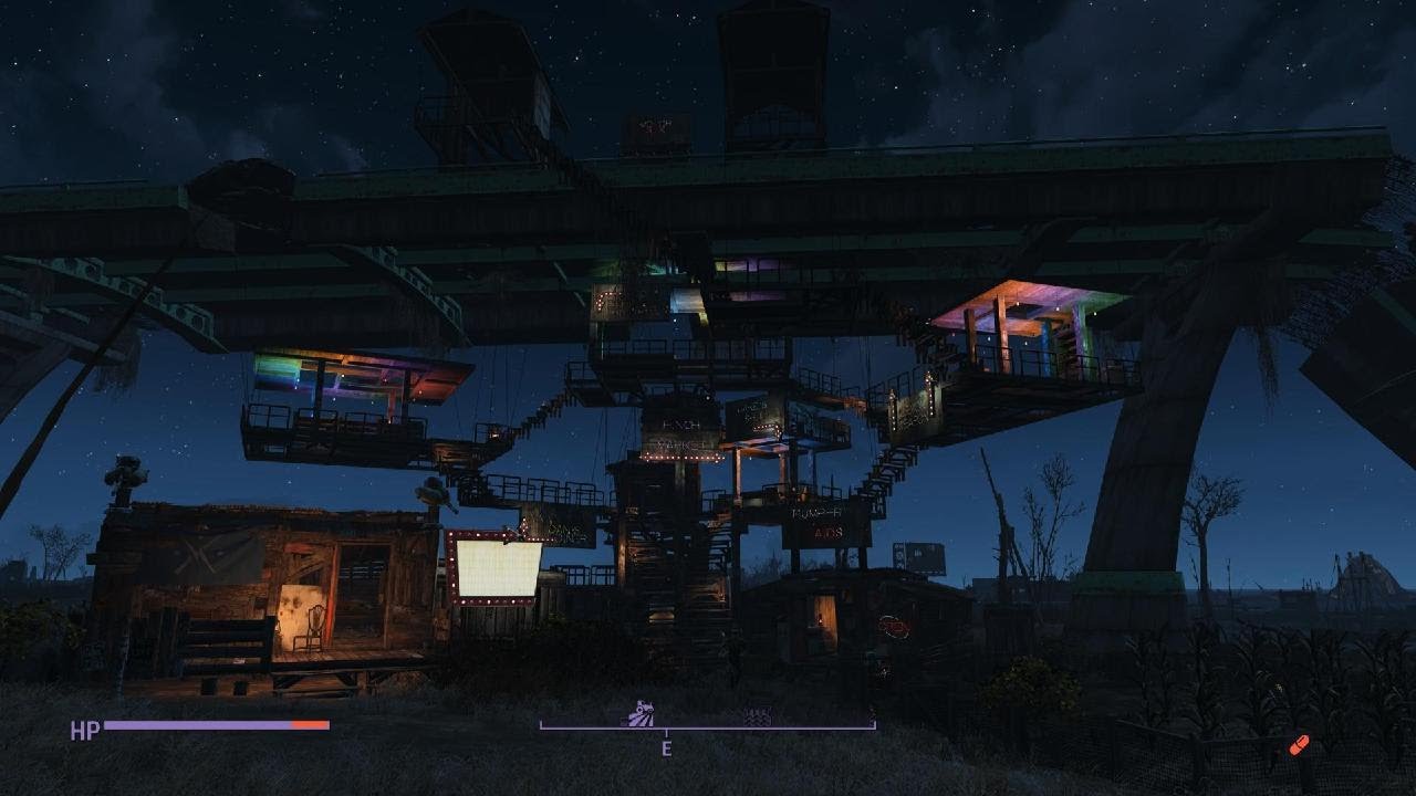 Fallout 4: SHOWCASE Finch Farm #3 (Night) - YouTube