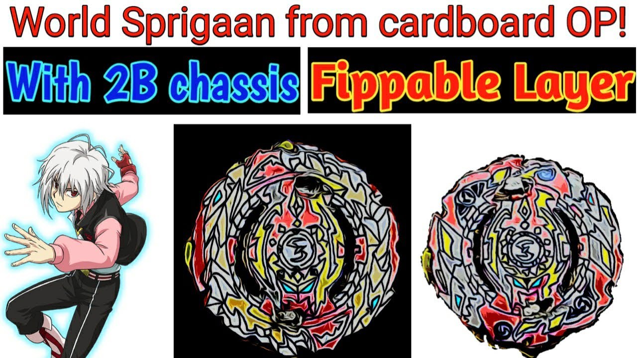 How to make Beyblade burst sparking World Spriggan with Flippable Layer ...
