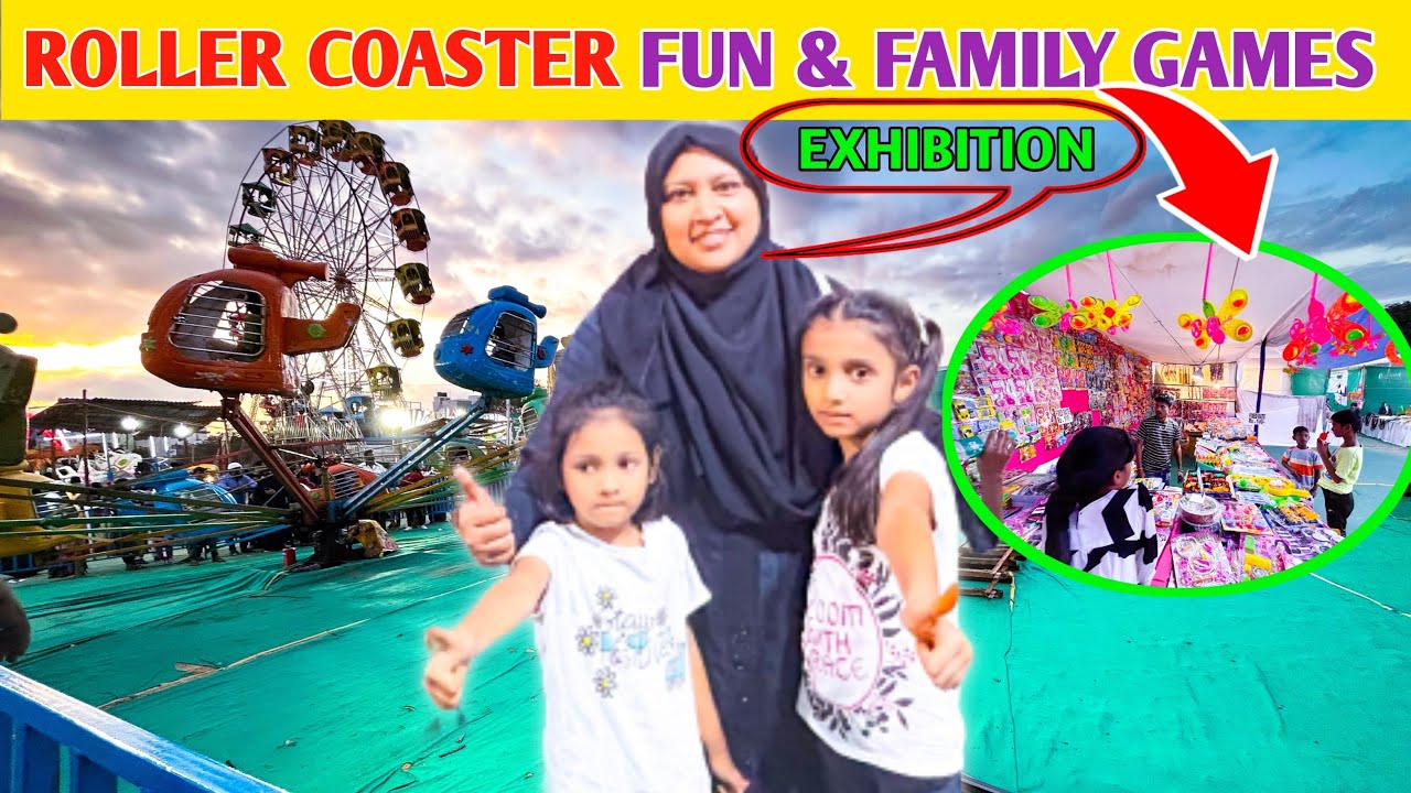 ROLLER COASTER FUN & FAMILY GAMES |😊 EXHIBITION | KRISH FUN & FAIR - YouTube