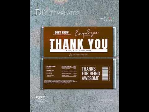Editable Chocolate Wrapper Design Template | Downloadable Candy Wrapper ...