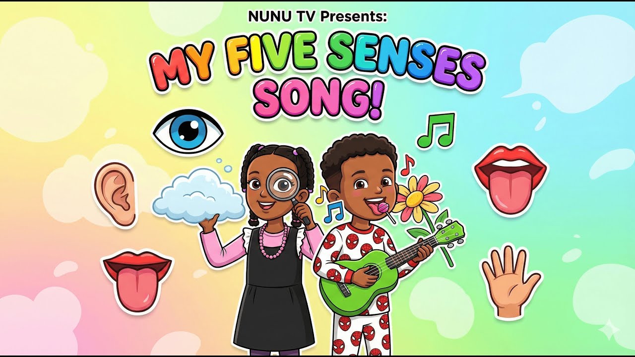 My Five Senses Song! | Fun & Interactive Kids Song with Zema and Nunu 🌟 ...