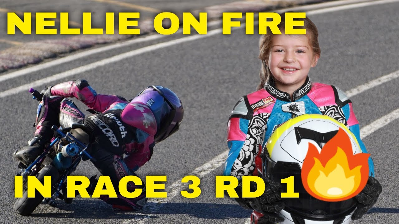 NELLIE ON FIRE! Minimoto Rd 1 2025, Race 3 from Cumbria. KIDS from 6 ...