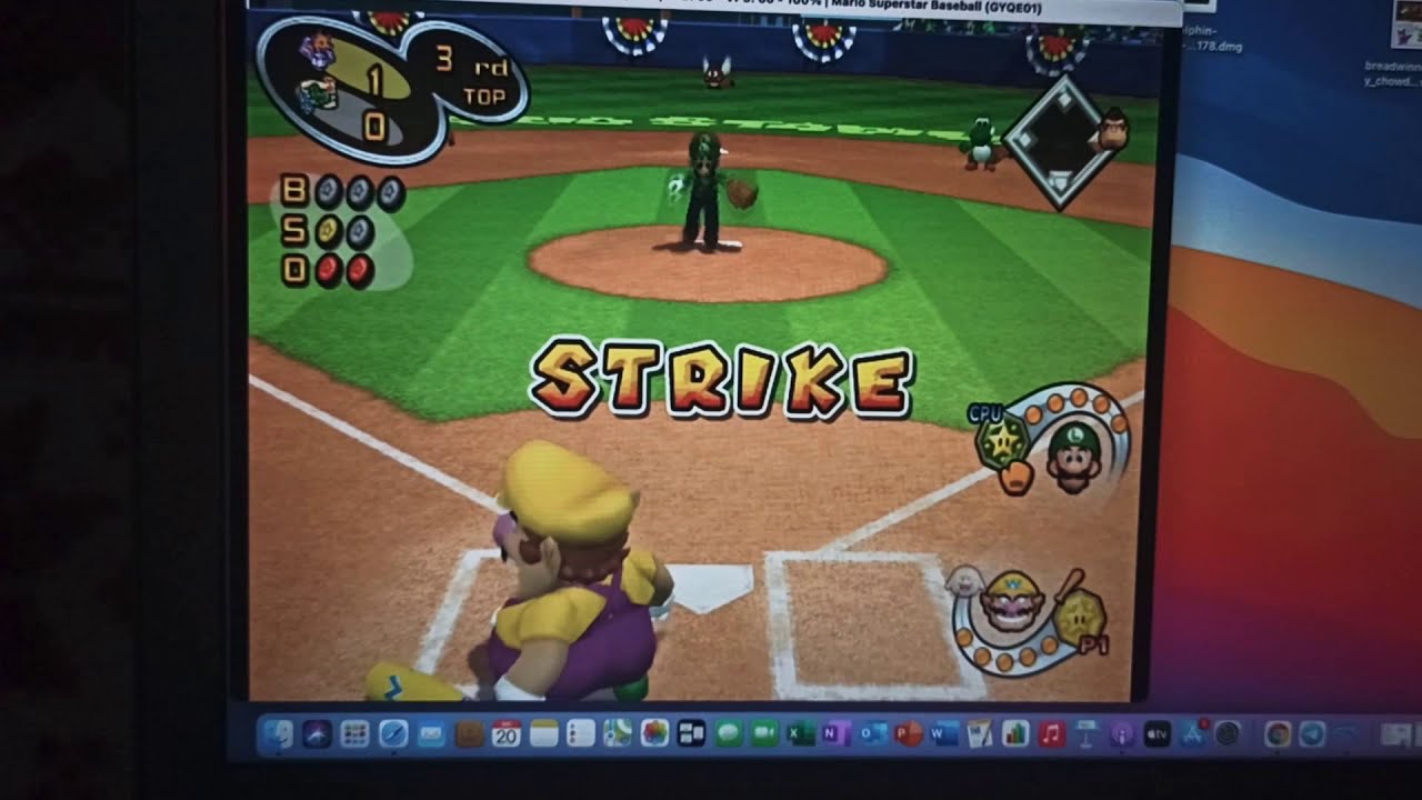 WARIO HOME RUN MARIO SUPERSTAR BASEBALL - YouTube