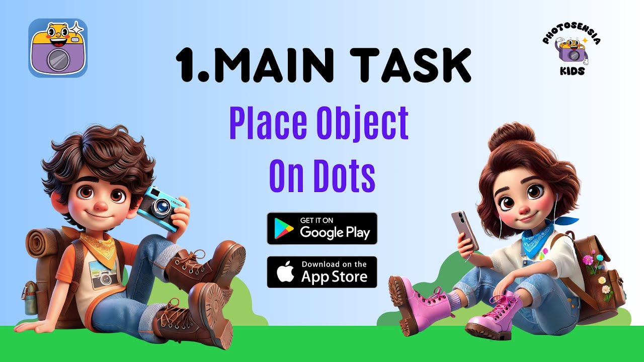 App For Kids ; 1.Main Task Tutorial - "Place Object on Dots" - YouTube