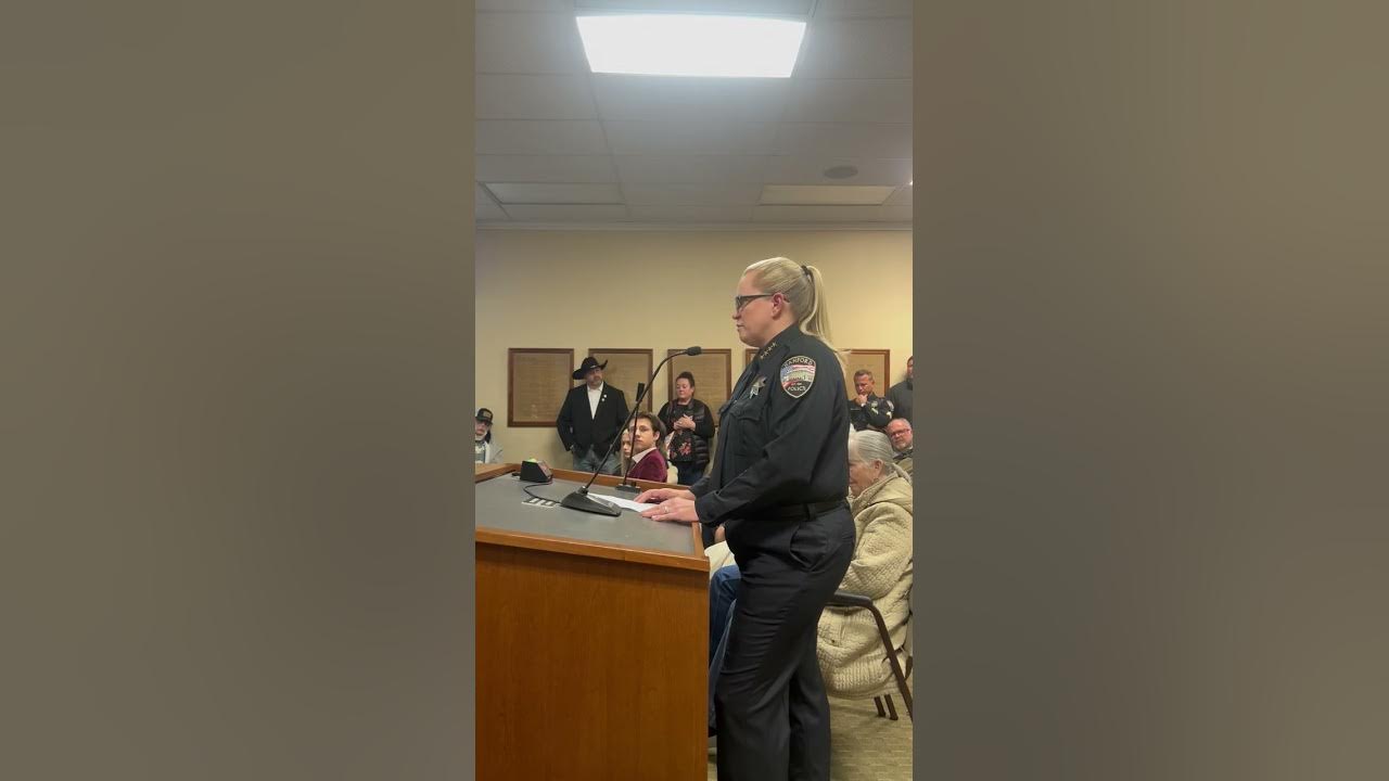 Hanford Police Chief Stephanie Huddleston Addresses City Council After