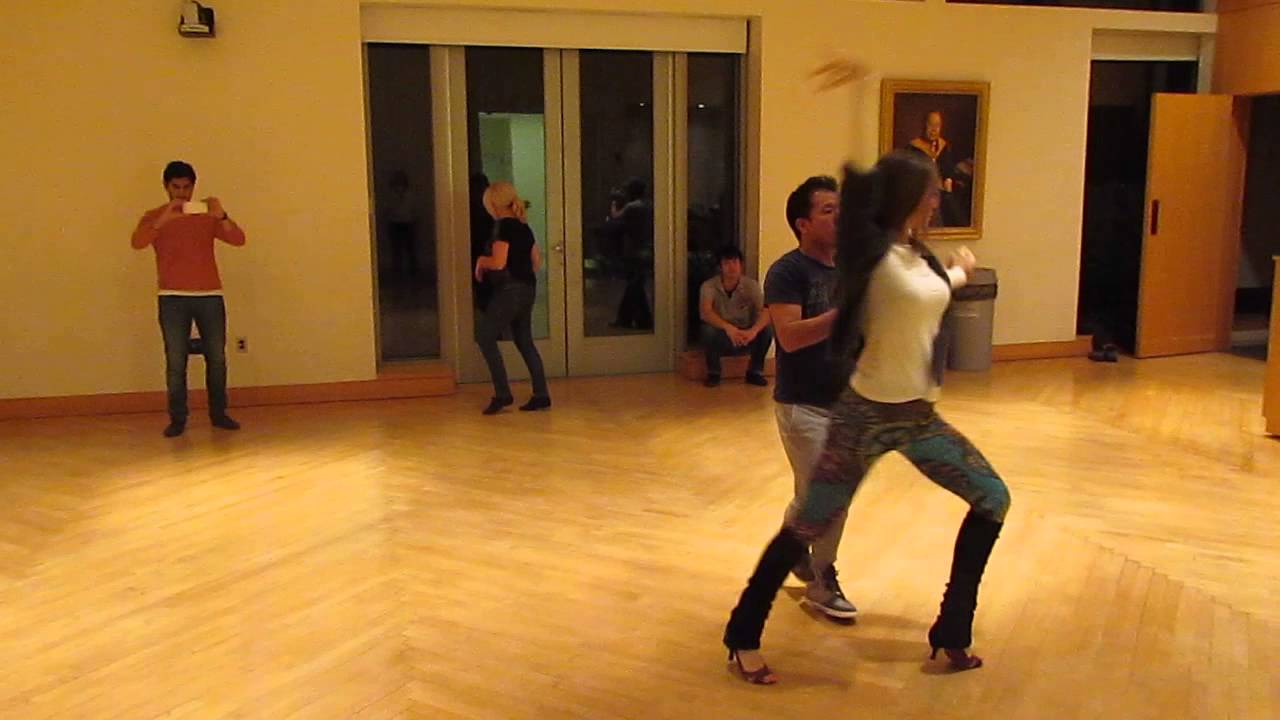 Salsa On2 Intermediate Turn Pattern by Sergio and Sheena #11 - YouTube