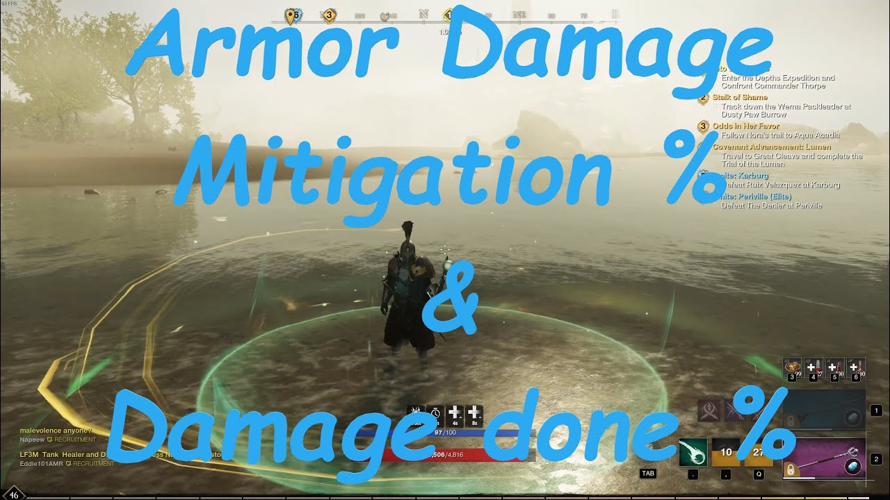 New World. Heavy, medium and light armor damage absorb and damage done ...