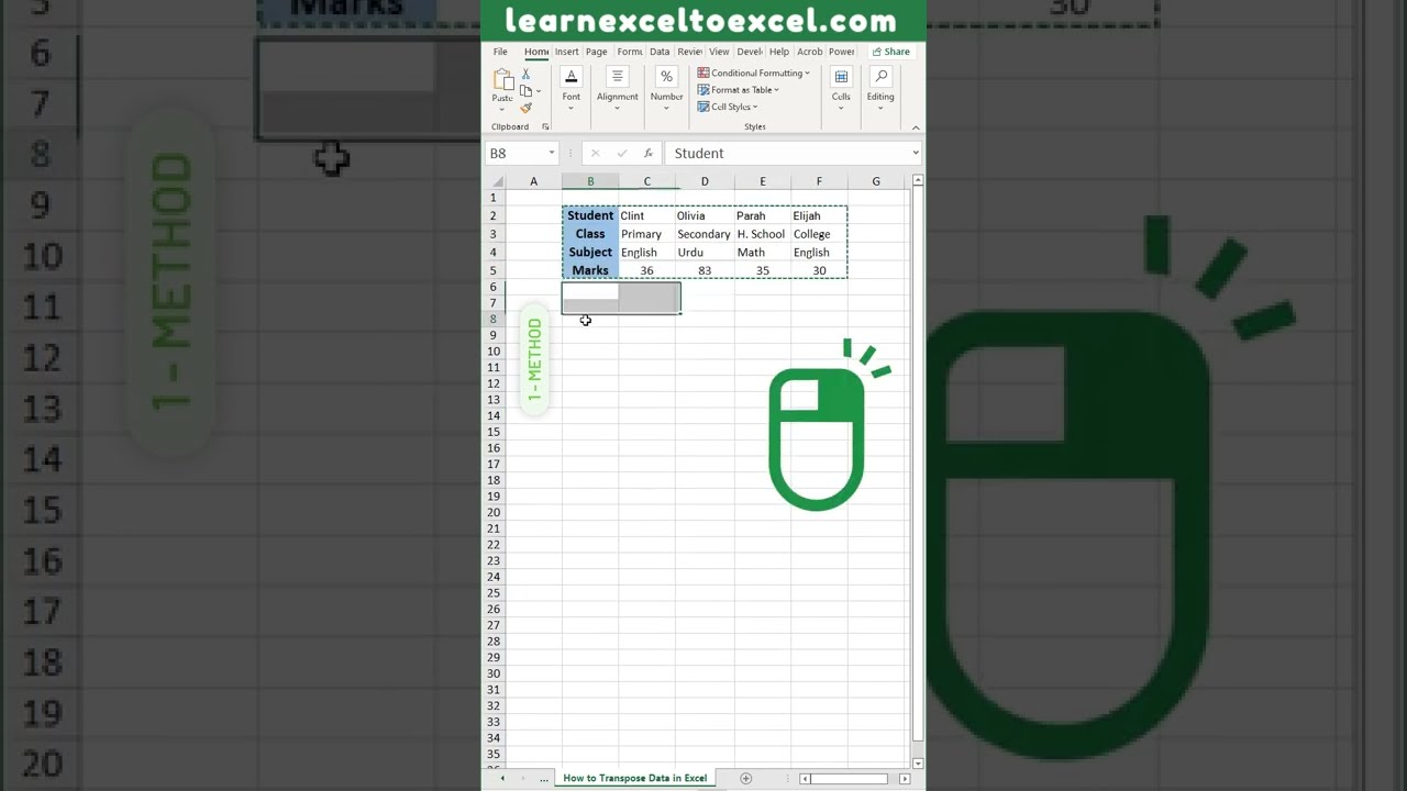 Excel Pro Trick Learn Two Ways To Transpose Data In Excel From Rows To Excel Pro Trick Learn Two Ways To Transpose Data In Excel From Rows To