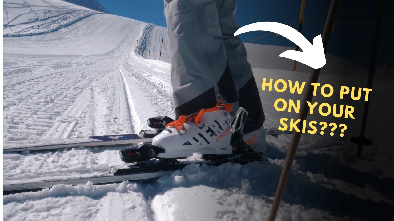 ⛷️ Easy Ski Setup: How to Put On Your Skis Perfectly! Get Ready to Ski ...
