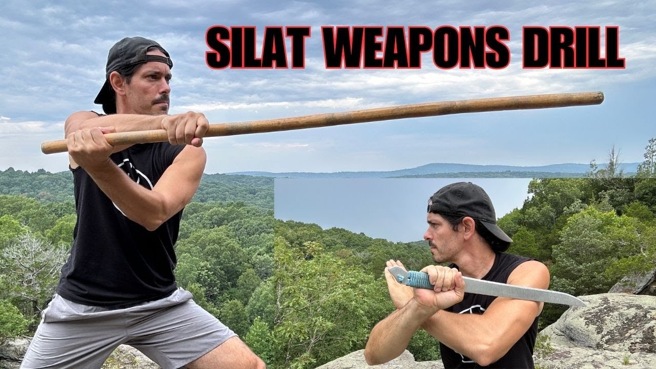 SILAT WEAPONS TRAINING: Staff and Blade Drill - YouTube