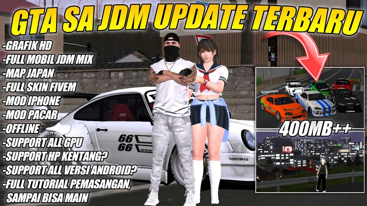 GTA SA LITE FULL JDM STYLE TERBARU ‼️ GTA SA MOD JDM CUMA 400MB ‼️ ...