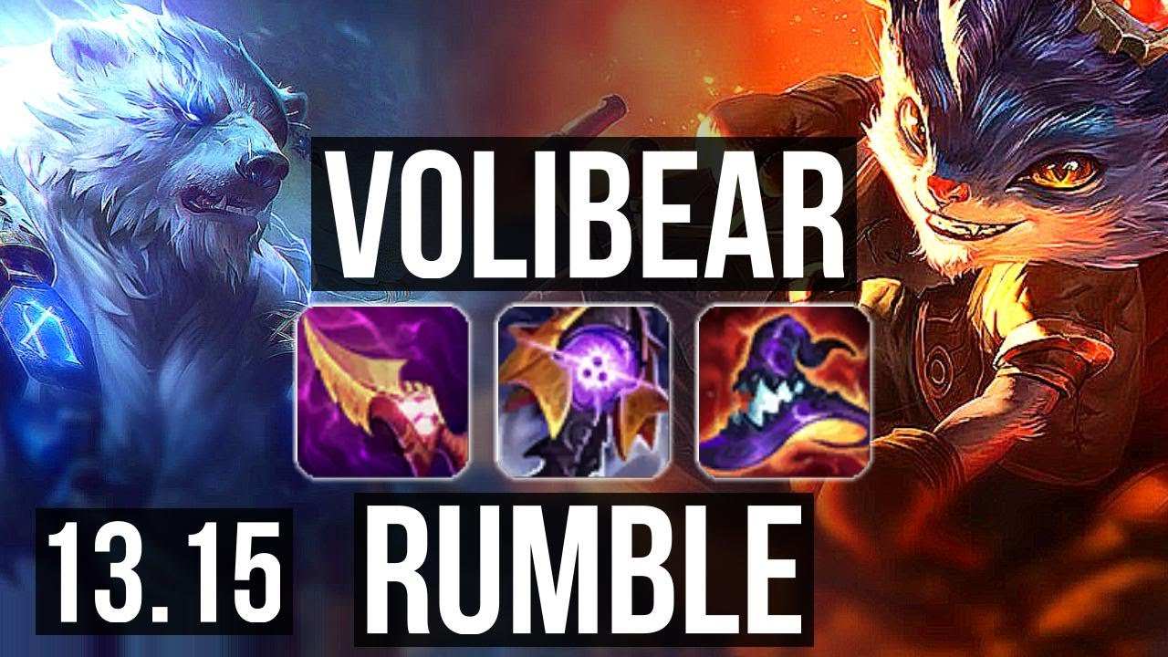 VOLI vs RUMBLE (TOP) | 11 solo kills, 1.2M mastery, 600+ games | KR ...