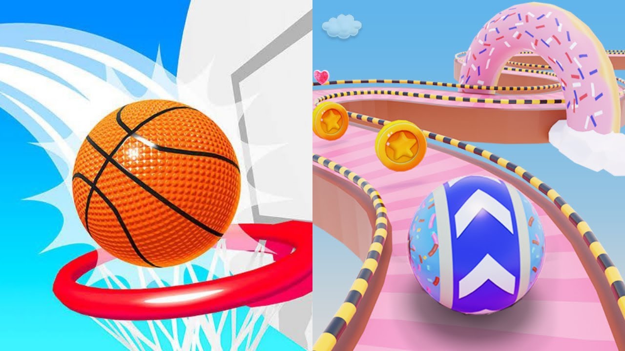 Bounce Dunk | Candy Ball Run - ALL Levels GamePlay (Android, iOS) EP01 ...