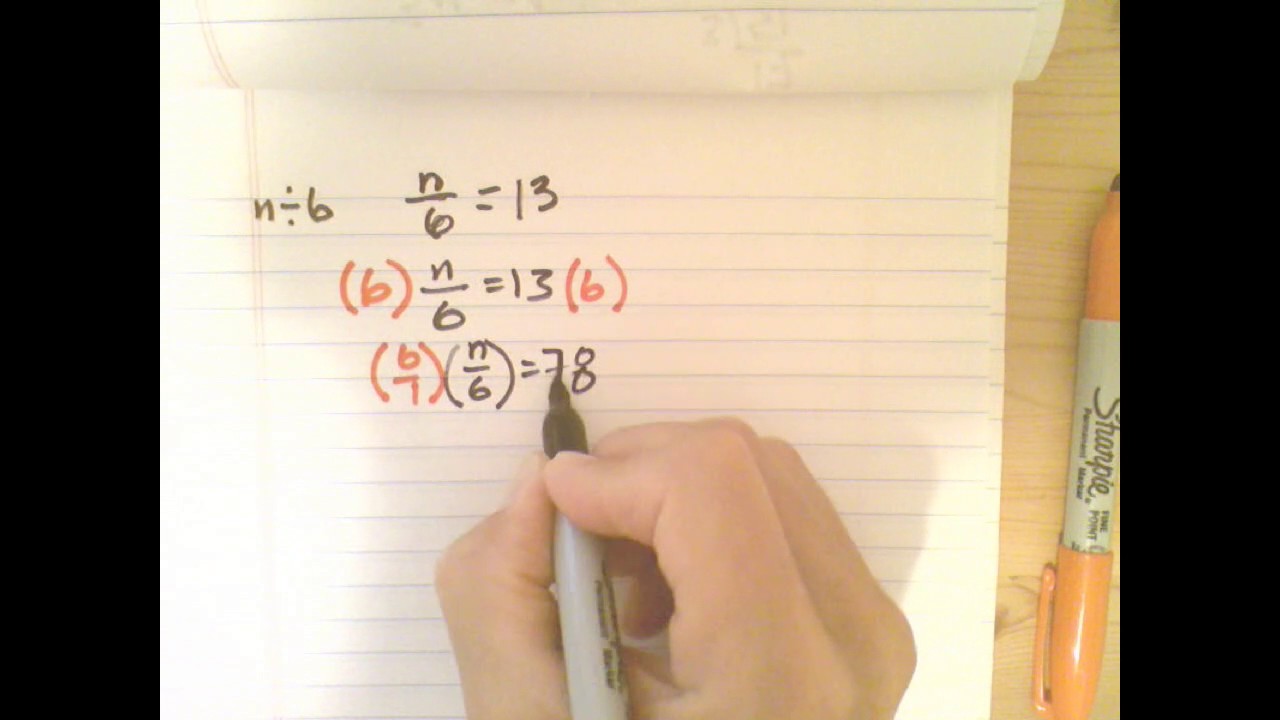 Solving One-Step Division Equations - YouTube