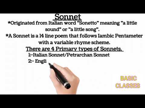 Sonnet(4 Primary Types of Sonnets)@DailyEnglishConversation ...