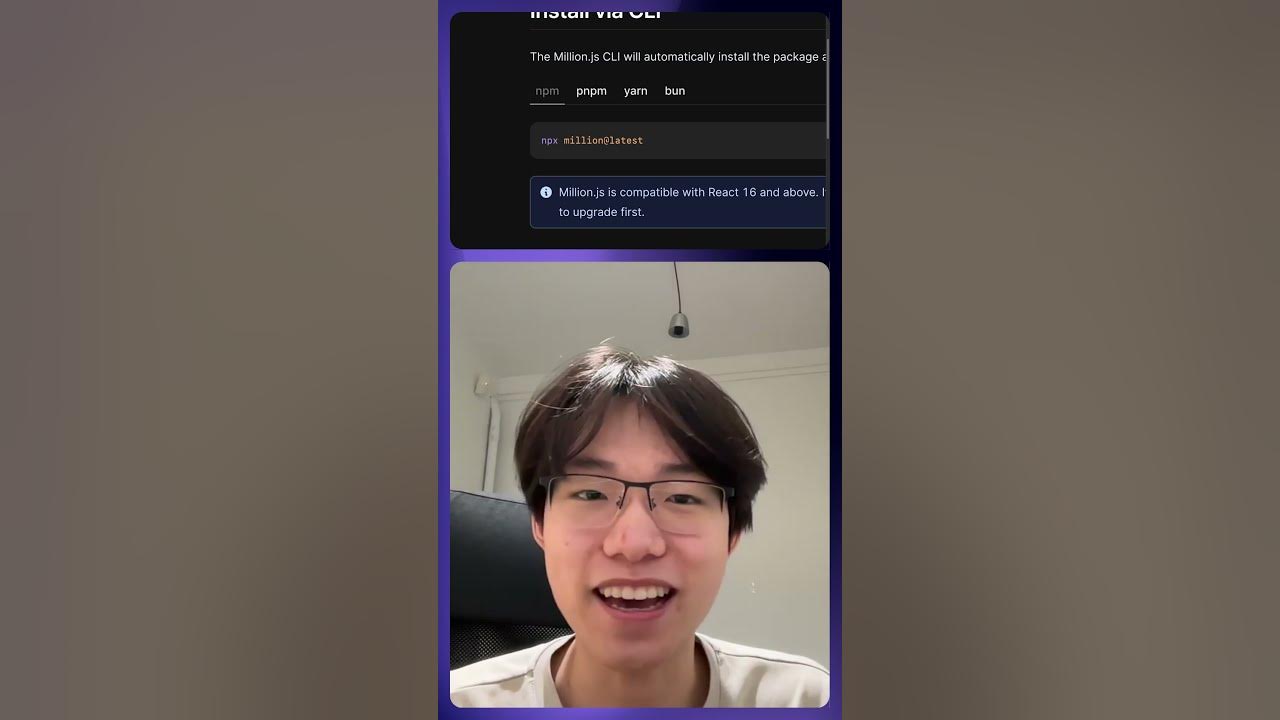 Million.dev 💻 #reactjs performance #opensource - YouTube