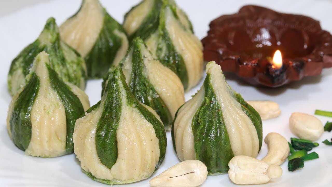 Modak Recipe | काजू पिस्ता मोदक | How to make Kaju Pista Modak | Ganesh ...