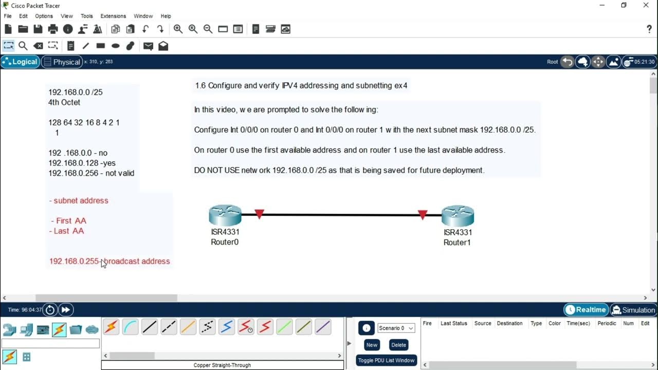 16 Configure And Verify Ipv4 Addressing And Subnetting Ex4 Youtube