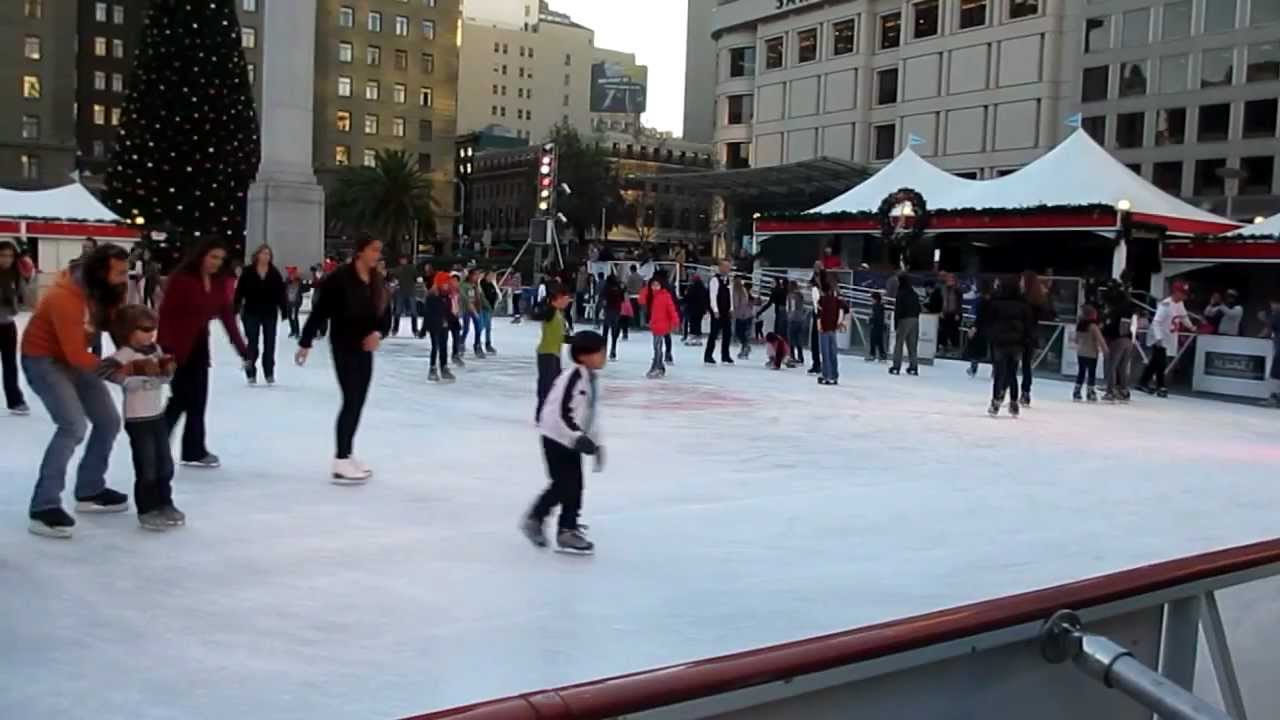 Holiday Ice Rink Union Square San Francisco California November 2012 ...