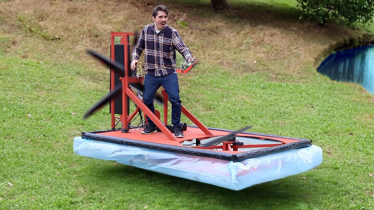 Electric RC Hovercraft That Will Lift My Weight - YouTube