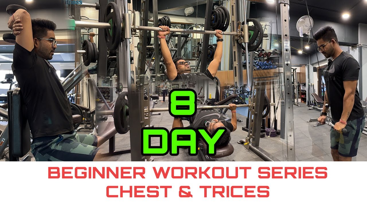 Beginner to Advance Workout Series | Day 8 | Chest and Triceps - YouTube