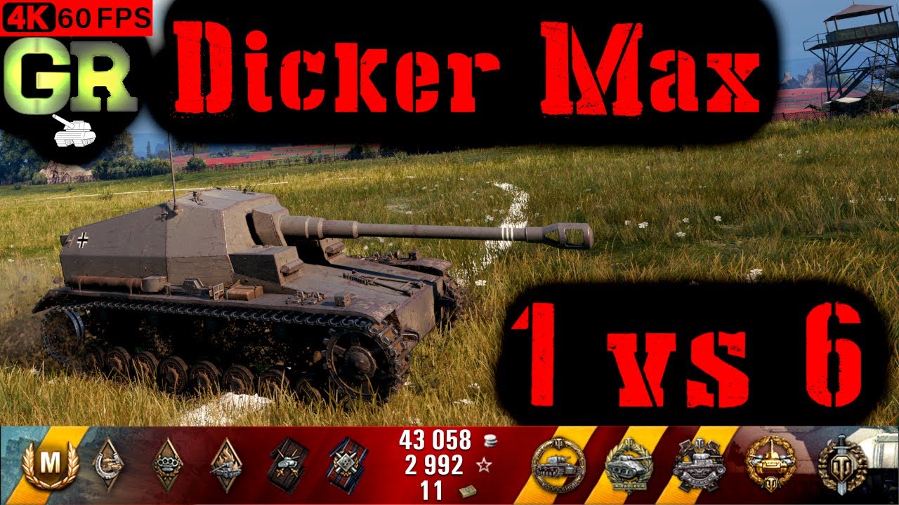 World of Tanks Dicker Max Replay - 8 Kills 2.2K DMG(Patch 1.4.0) - YouTube