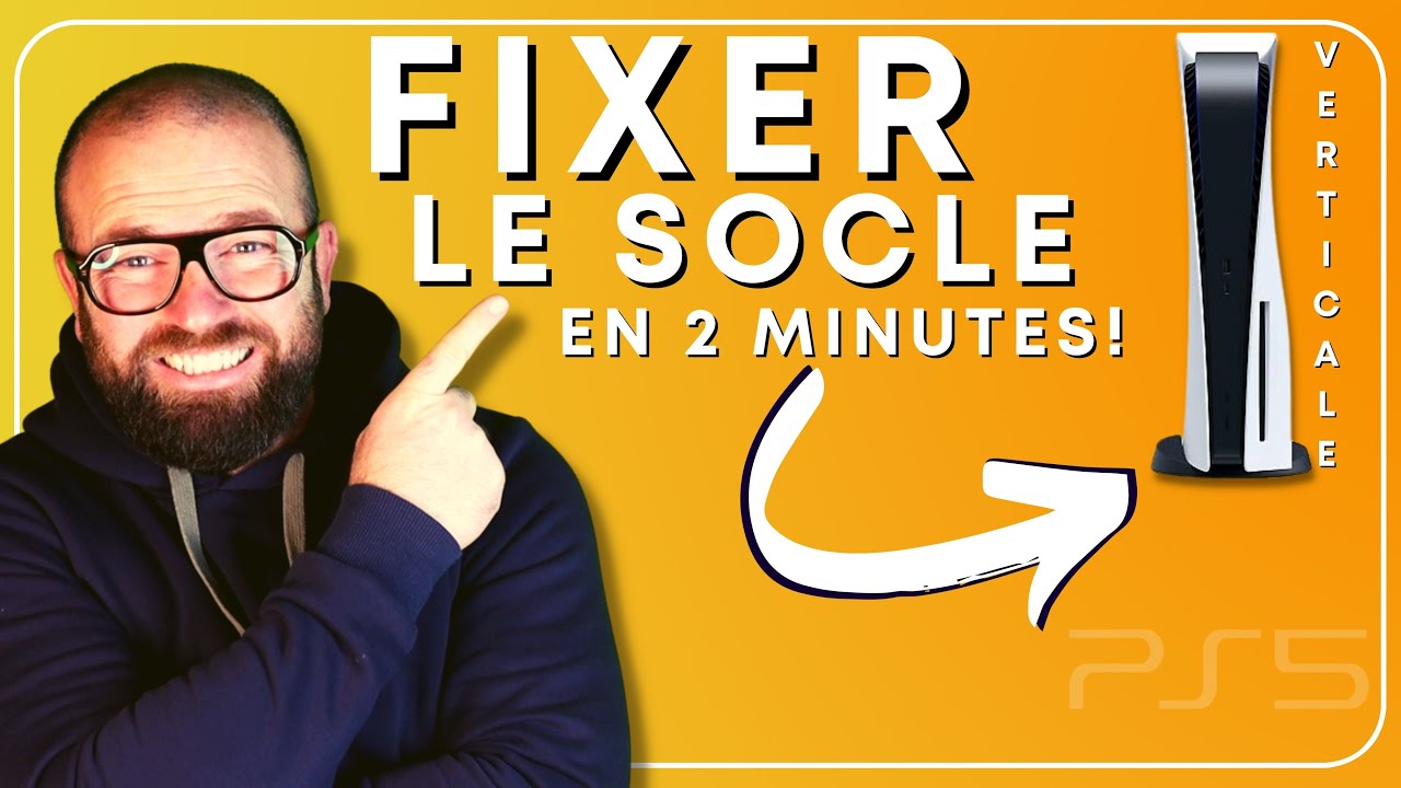 Comment installer le socle de sa PS5 à la verticale ? - YouTube
