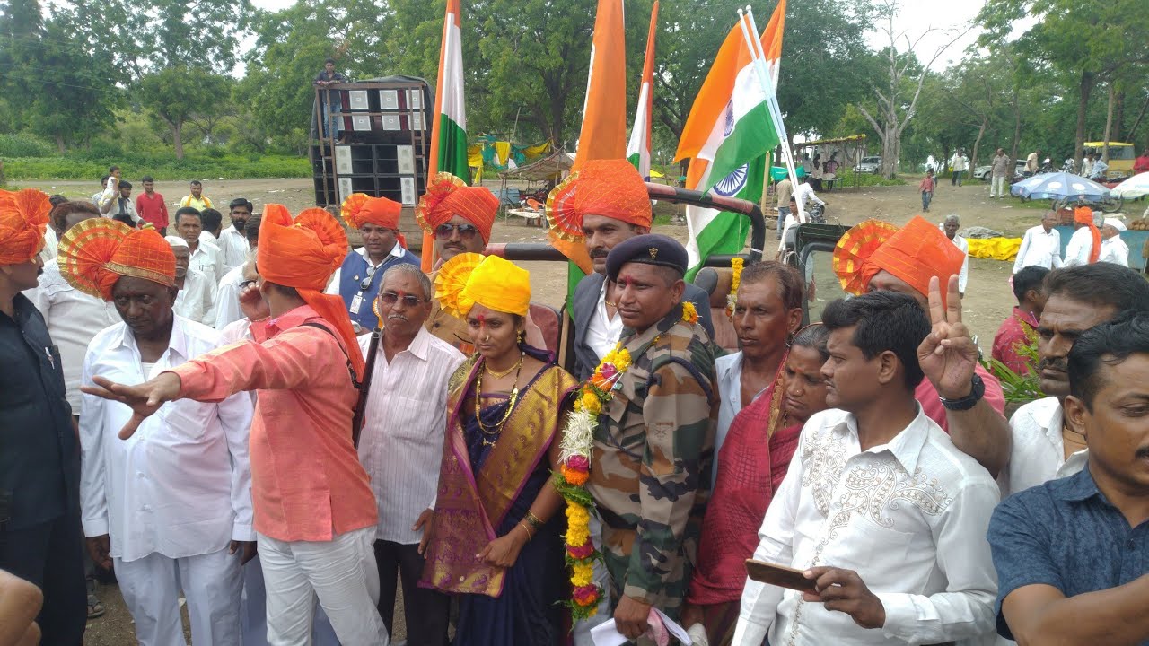 Indian army jawan retirement celebration - YouTube