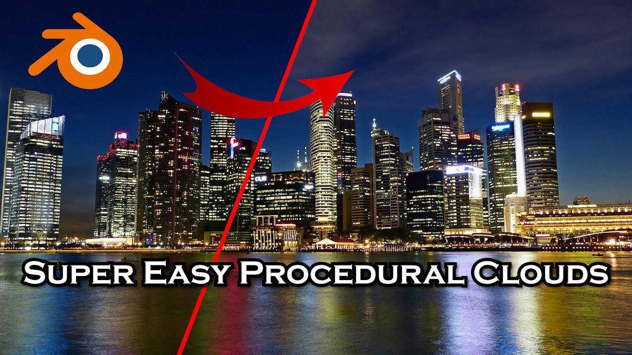 Simple Realistic Procedural Clouds - Blender Tutorial - YouTube