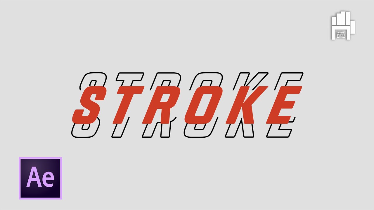 Stroke Text Reveal After Effects | After effects Tutorial - YouTube