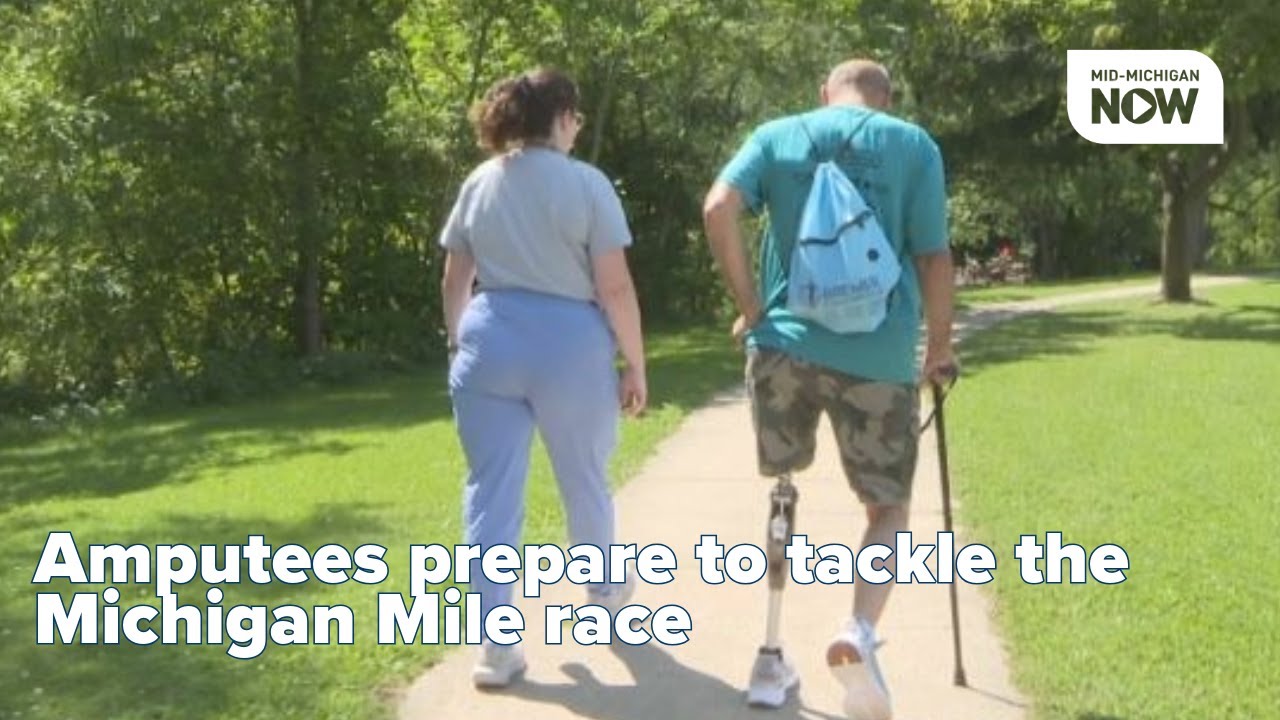 Amputees train for Michigan race! - YouTube