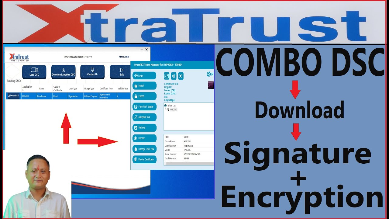Xtra trust | DSC Certificate Download Process | #xtratrust - YouTube