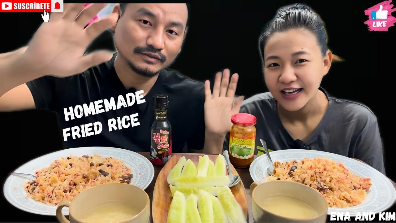 Chicken fried rice | Naga couple | Northeast Naga Mukbang - YouTube