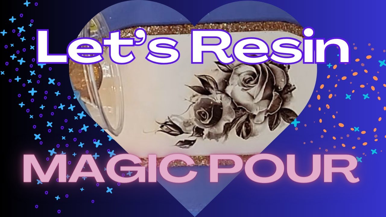 Resin Art 😍 1st Time Using Let's Resin Magic Pour 👀 - YouTube