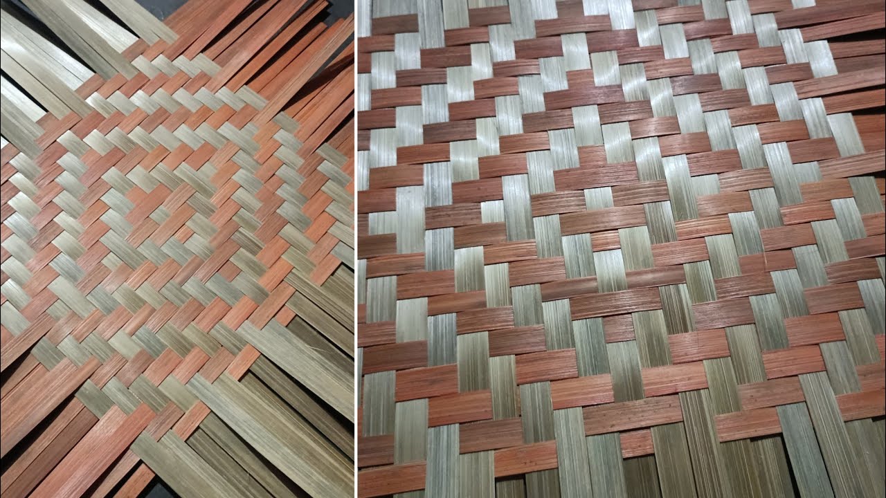 Four angle weaving in double strip process || Maikai ma'gni ma'chong ...