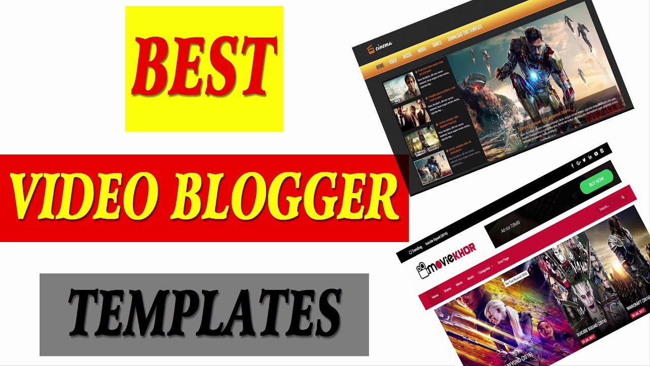 Top Best Blogger Templates for Youtube like video Sites - YouTube