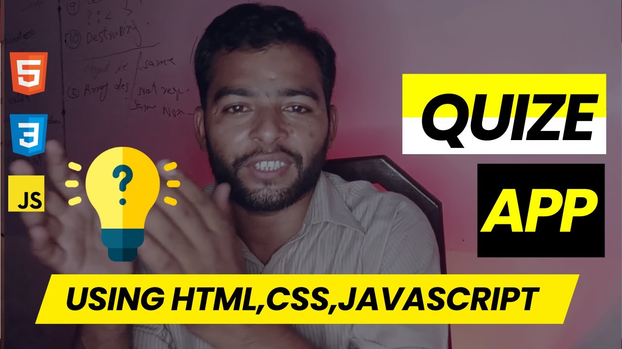 🚀 Html Css Javascript Project Build An Interactive Quiz App From Scratch Youtube 2686