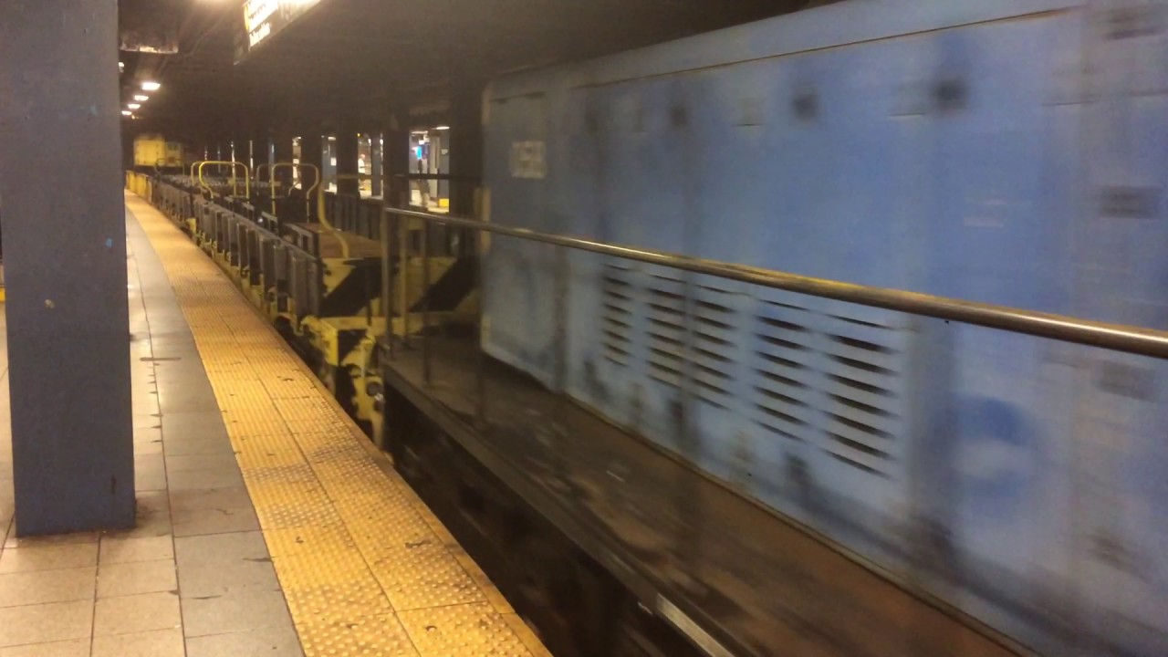 LATE NIGHT WORK TRAIN NYC Subway (MTA) - YouTube