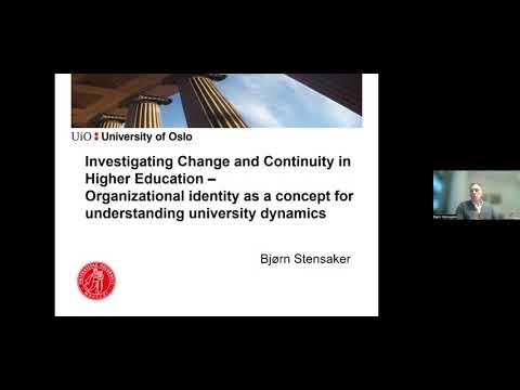 Investigating change and continuity in higher education - YouTube