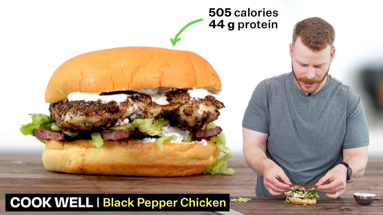 500 Calorie Black Pepper Grilled Chicken Sandwich.exe - YouTube