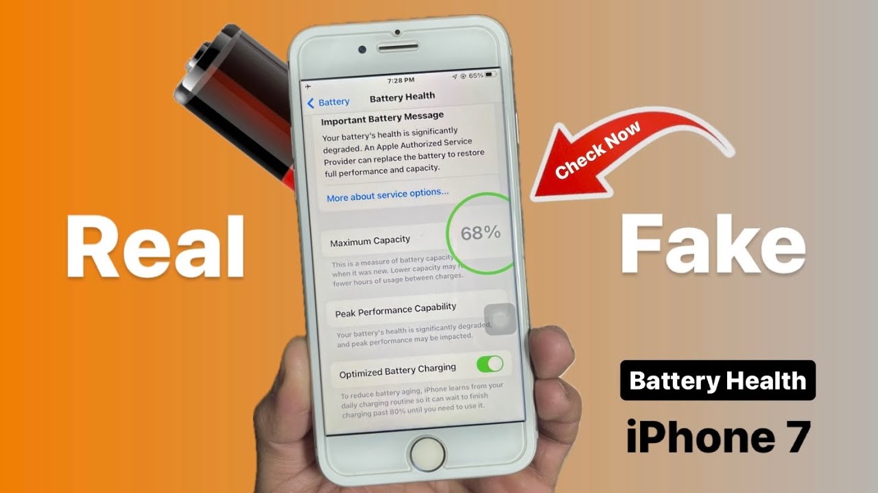How to check Real Battery Health on iPhone 7 (2024) - YouTube