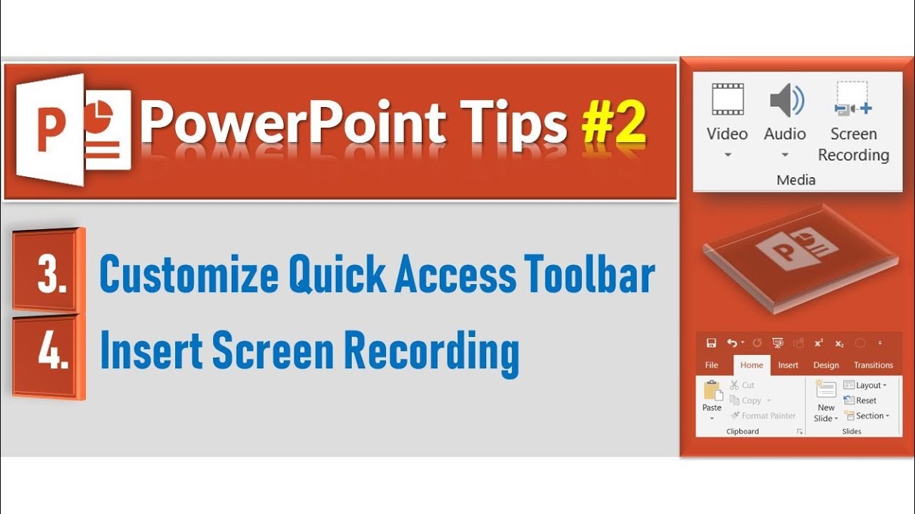 PowerPoint Tips: Screen Recording and Quick Access Toolbar powerpoint ...