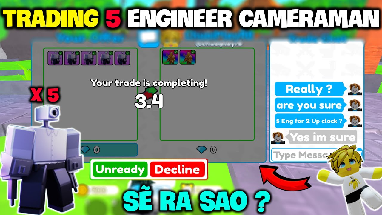 Toilet Tower Defense | Mình Mang 5 ENGINEER CAMERAMAN Unit Limited Vào ...