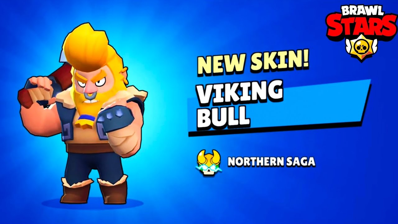 New Skin Viking Bull Gameplay | brawl Stars - YouTube