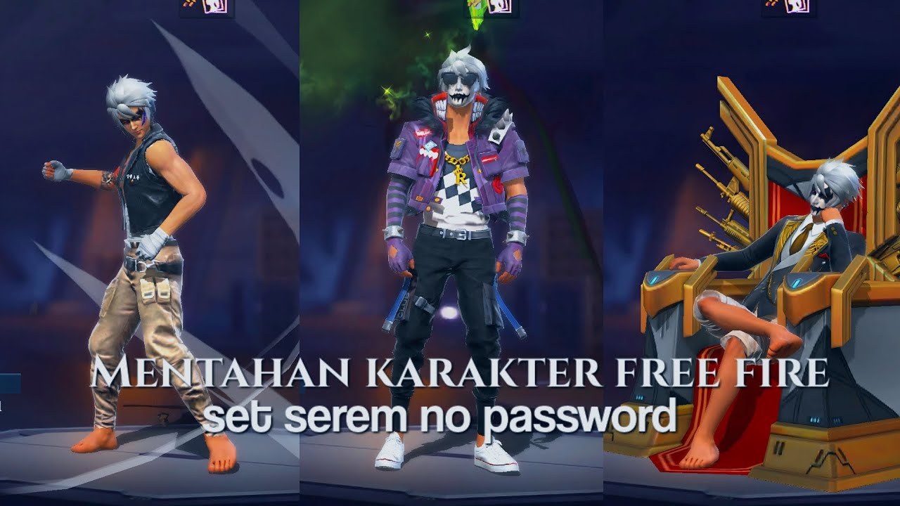 PRESET + MENTAHAN KARAKTER FREE FIRE || SET SEREM NO PASSWORD - YouTube