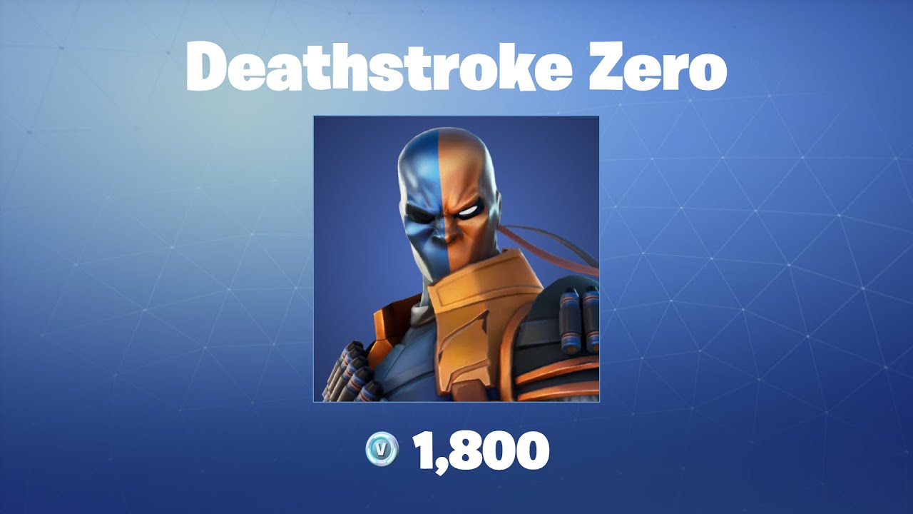 Deathstroke Zero | Fortnite Outfit/Skin - YouTube