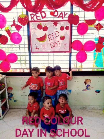 Red colour day ️#art #kidslearning #cute #kidsactivities - YouTube