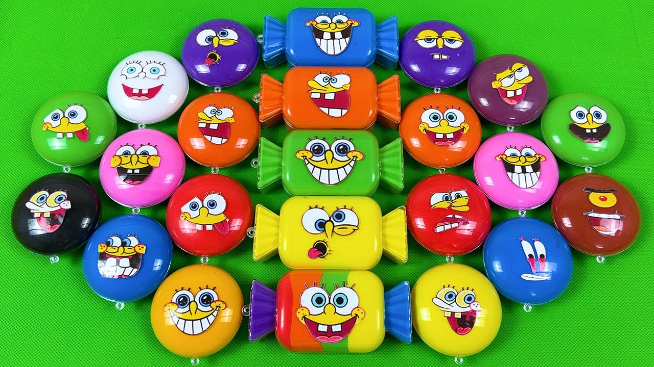Looking For Slime Mixed Shapes Coloring: SpongeBob, Patrick Star ...