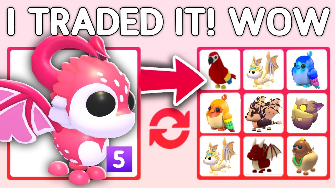 Trading Cupid Dragons In Adopt Me! Valentines Update - YouTube